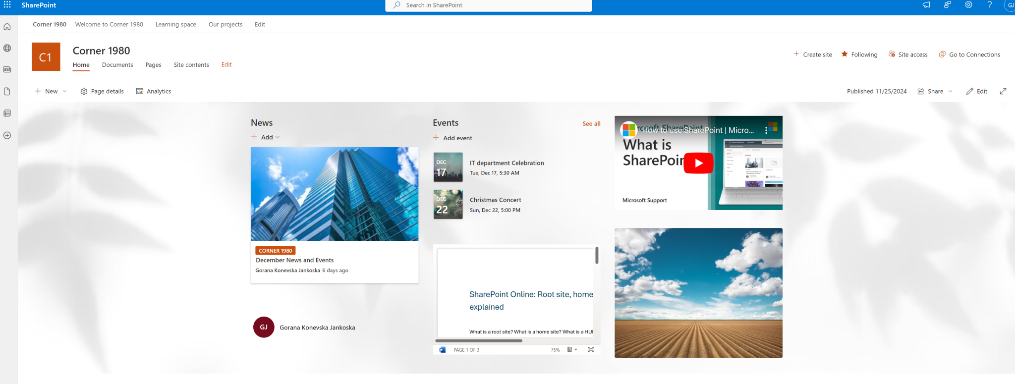 SharePoint Online: Root site, Home site and Hub site - Explained - ITuziast